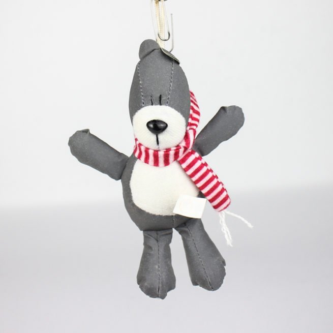 Scarf Bear Reflective Keyring - safety reflective toys keychain